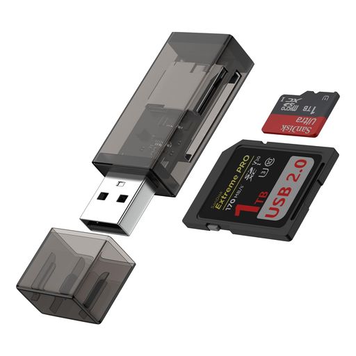 【2枚カード同時に読み書き】SDスロットとmicro SDスロットを備え、2つのカードに同時に読取と書込を行うことが可能で、カードを差し替える手間が必要ありません。 【480Mbps データ転送】USB2.0に対応し最大480Mbpsのデー...