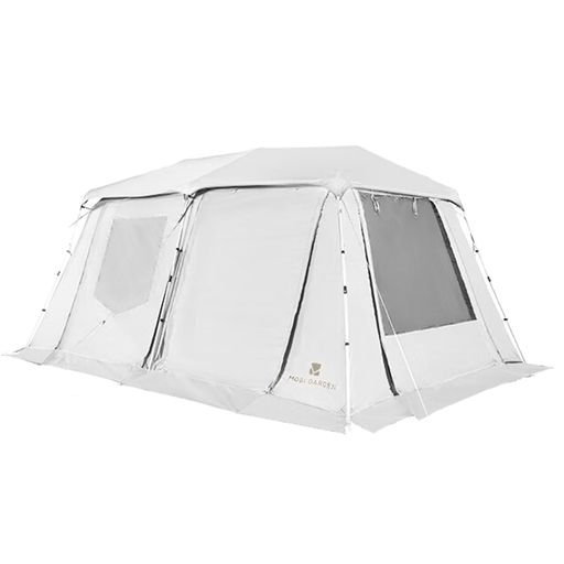 【家族キャンプの必須アイテム!】モビガーデンMountain Live 13pro広々とした約13m2(8畳)の室内空間は、4人家族がゆとりを持って過ごせる広さ。週末のキャンプはもちろん、子供たちとの自然体験に最適な空間を提供します。 【1...