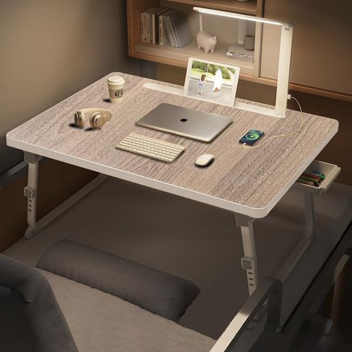 多機能折り畳みテーブル:60X40X28CM 重量:2.6KG 荷重:35KG ラップトップに適用最大サイズ:15.6"|折りたたみテ ーブルには、4*USBポート.タブレットスロット(最長辺の22CMを超えないタブレットに適用)があって、...