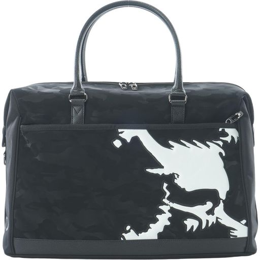 サイズ : W49xH32xD28cm・容量 : 43L カラー : (00G) BLACK PRINT 素材 : ポリウレタン100% 仕様 : シューズポケット、アイウェア用ポケット、携帯電話収納 原産国 : 中国