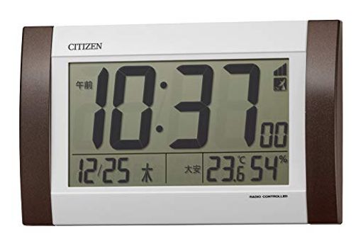 サイズ:24.0x14.8x3.1cm 素材・材質:プラスチック 使用電源:単3形x2本(別売) ムーブメント:電波時計 アラーム:電子音アラーム(ピピピ) 掛け時計/目覚まし時計 兼用(掛けても置いても使えます) 機能:12or24時間表...