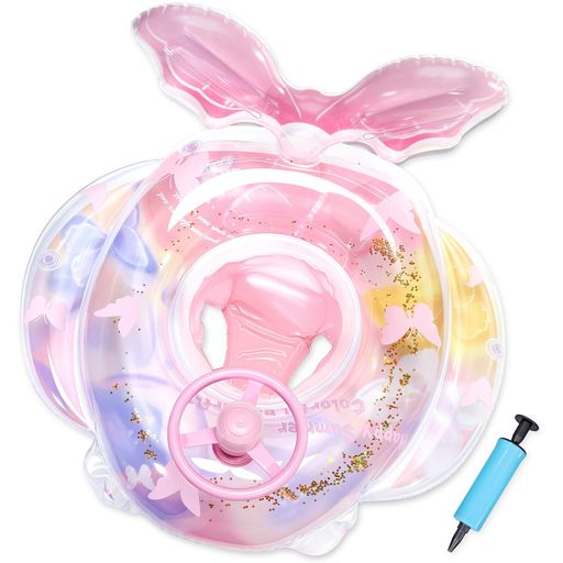 【安心して使える子供用浮き輪】 左右独立のエアチャンバーを備えた浮き輪で、安定感が高く転倒しにくい設計。3つの空気弁すべてに逆止弁付きで空気漏れを防ぎ、安心して使用可能です。体重20kg以下のお子様に適しており、初めての水遊びでも安全に楽し...