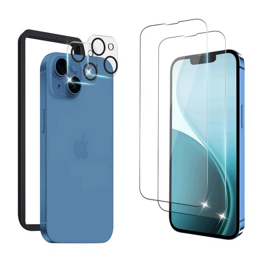 【対応機種】iPhone 14 に適応しています。ガラスフィルム*2、レンズ保護フィルム*2、ガイド枠*1。日本旭硝子製の高品質強化ガラスを使用。硬度9Hで傷つきにくく、衝撃にも強いため、日常のキズや衝撃から大切なスマホを守り、長く美しい状...