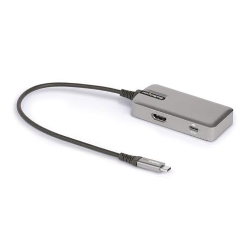 4-IN-1、4機能搭載マルチポートアダプタ:HDMI 2.0b、4K60Hz HDR10ビデオ対応USB 3.1 Gen 2/10Gbpsドック。1x USB-A(10Gbps、7.5W BC 1.2急速充電)ポート、2x USB-C 1...
