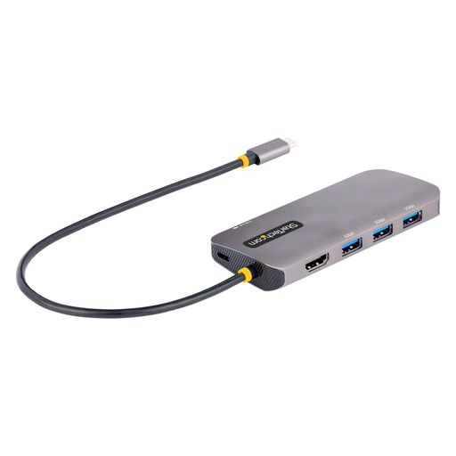 7-IN-1 USB-Cハブ:4K 60Hz HDMI(HDR10)、3x USB-A 3.2/3.1 Gen 1(5Gbps)機能を搭載したUSB-C接続マルチポートアダプター。ギガビットイーサネット、USB-C電源/USB2.0データ共...