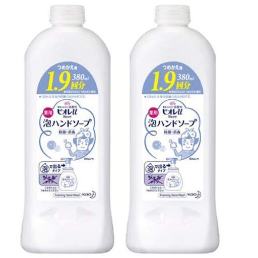 素肌と同じ弱酸性のハンドソープ。カサつきがちな手肌も、うるおいを守って洗えます ビオレu 泡ハンドソープ 詰替380mlX2個