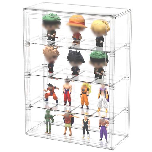 ポイント 1:大容量・多機能収納 39x29x12cm のサイズと 3 段仕切りで、大小様々なフィギュアをスッキリ収納・展示できます。 ポイント 2:高品質 PET 素材 透明 PET 素材でアクリル調の美しい仕上がり。防塵効果でコレクショ...