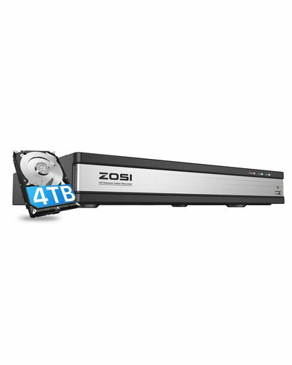 ✅【交換性について】zosi 防犯カメラpoeのみに対応 - ZOSIの400万画素から800万画素までのpoe防犯カメラに対応、他社のpoe防犯カメラに対応できませんのでご注意ください。 ✅【16チャンネル・800万高画質】16チャンネル...