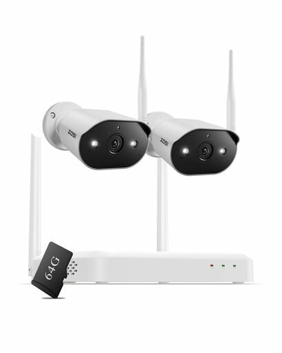 【最新Wi-Fi 6技術で超高速・安定接続】このZOSI WIFI 6監視カメラシステムは最先端のWIFI 6技術ーを採用しており、複数台のカメラを同時接続してもラグなし! 映像の途切れを軽減し、スマホやPCからスムーズにライブ映像を確認で...