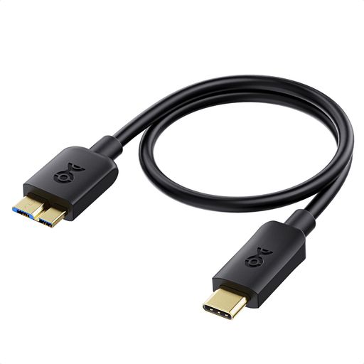 【USB C マイクロUSB 3.0 変換ケーブル】USB Type C Micro-B 変換ケーブルはUSB Type C ポート搭載のパソコンやスマートフォンやタブレットはUSB 3.0 Micro B ポート搭載の外付けハードドライブ...