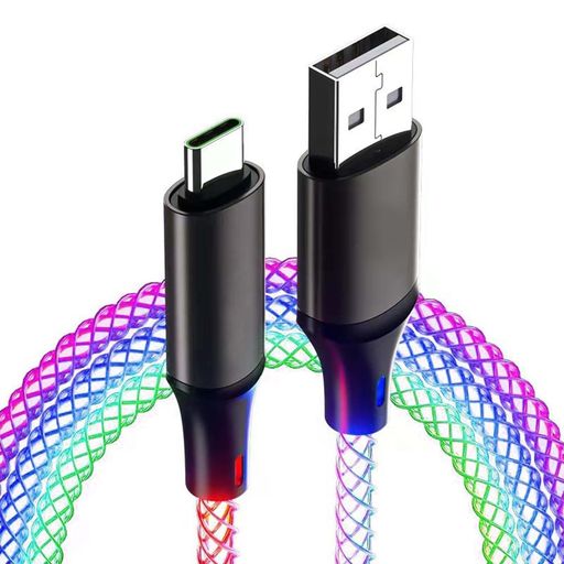 鮮やかな流れる光効果:この光る タイプc ケーブルは電源接続時にグラデーションで流れるカラー光効果を呈し、究極の快適な視覚体験を提供します。光効果は呼吸のようにゆっくりと色を変え、柔らかく目に優しい。運転中や睡眠時に邪魔になりません 60W...