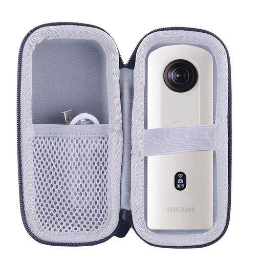 RICOH THETA X /THETA SC2/ Theta S、V 360/ Theta SC 360 専用兼用カメラカバー 保護対応収納ケース -WERJIA 材質:耐久性のある高級ハードEVA素材、優れた肌触り、中身の柔らかい保護。...