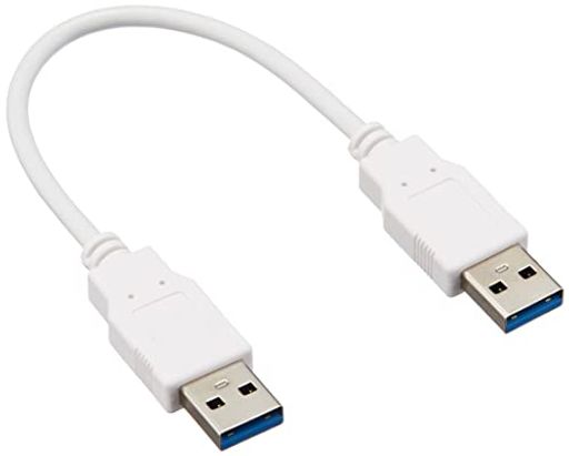 USB3.0対応の両端Aオス(ストレート結線)ケーブル USB : 3.0 (3.1 Gen1、最大5Gbps)、2.0対応 端子1 : USB A(オス) 端子2 : USB A(オス) ※特殊用途向きです。クロス結線タイプ「USB3A-...
