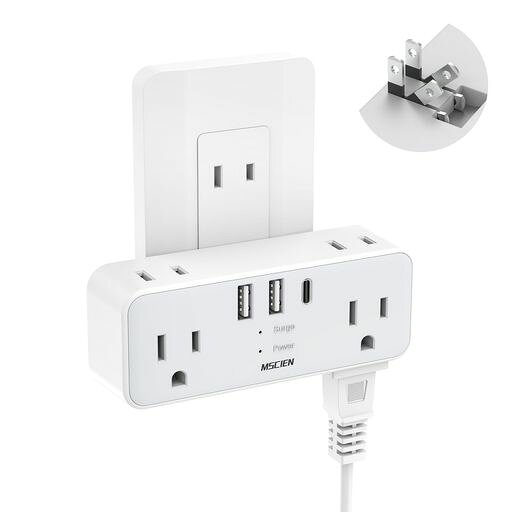 「1台9役なコンセントタップ」1つのUSB-Cポート、2つのUSB-Aポートと6つのAC差込口を搭載したマルチタップです。色々な場所でのコンセントの増設に適用です。コンセント不足の問題を解決します。 「コンセント usb」各USBポート合計...