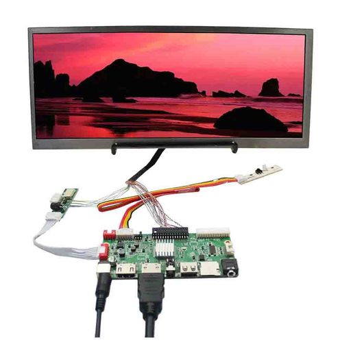 サブモニター 12.3" 液晶タイプ:IPS プロ;周波数:60hz;コントラスト比:1000:1;輝度850 HD USB SD AV LCDコントローラ基板 VS56S2;基板サイズ約:107x50x15mm;マルチメディアはmp4支持...