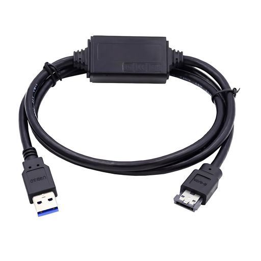 1)このUSB3.0からeSATA/PowereSATAへのアダプタを使用すると、ノートパソコンやデスクトップのUSB3.0ポートを介して、あらゆる外付けeSATAハードドライブ(HDD)、ソリッドステートドライブ(SSD)、または光ディス...