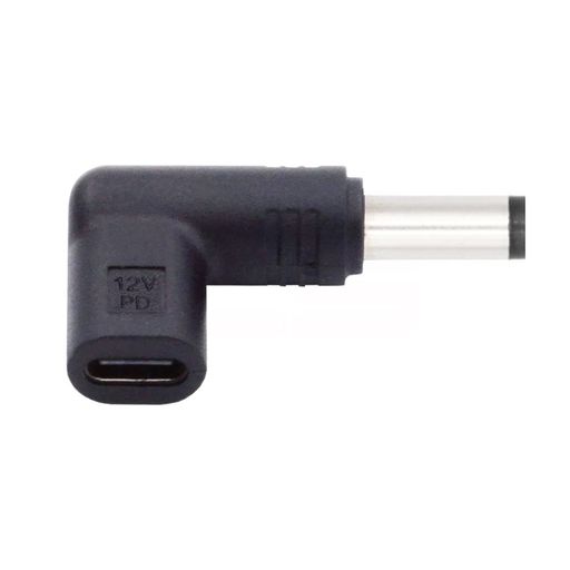 出力:DCオス、DC12Vのみ(5v/9V/15V/20Vには対応していません) USB3.1タイプCUSB-Cメス-DC12VプラグアダプターPDエミュレータートリガー90度アングル 入力:Type-Cメス、65WPDType-C充電器 ...
