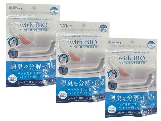 BB菌を利用した環境に優しい消臭剤です。簡易汲み取りトイレ以外にも簡易トイレやポータブルトイレにも使用できます。