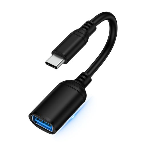OTG USB Type-C 変換アダプタ:USBタイプC対応するAndroidスマートフォン、タブレット、MacBookなどのデバイスをUSBタイプA機器と接続できる用の OTG Type-C ケーブルです。ケーブル長: 約17cm、1本...