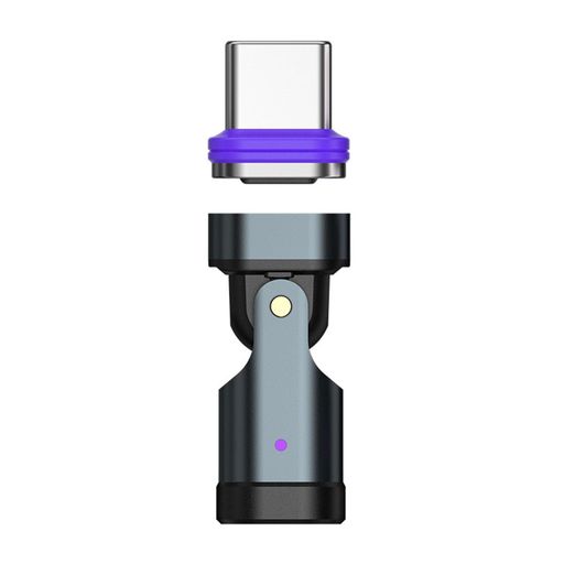 【セット内容】16pinマグネット式USB-C変換アダプタ、電力パラメータ:240 W、機能:設備充電+データ伝送、材質:アルミニウム合金+PVC。 【LEDライト付き】ケーブルはLEDライトが搭载し故に、デバイスを充電時提示ライトが自動的...