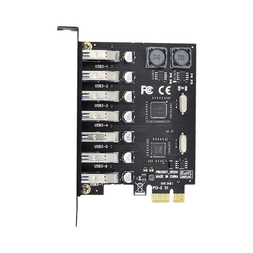 7ポートPCI-E-USB3.0HUBPCIExpress拡張カードアダプター5Gbpsマザーボード用 まずお使いのコンピューターにRENESAS/VLIUSB3.0ドライバーをインストールする必要があります。 PCIExpress2.0X...