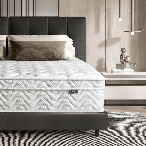 姿勢サポート 「🛏️1.多層構造とこだわり素材が叶える理想の眠り」本製品は、高さ22cmの高密度ポケットコイル(線径2.0mm)と、反発力に優れたウレタンフォームを組み合わせた贅沢な多層構造を採用。体のラインにきめ細かくフィ...