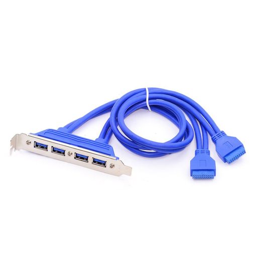 19/20ピンマザーボードヘッダー2~4 USB 3.0ポート乗算パネルケーブル。 長さ12cmの標準PCI-Eブラケット付き。 USB 3.0スーパースピード (5Gbps)、USB 2.0 Hi-Speed (480Mbps)、USB ...