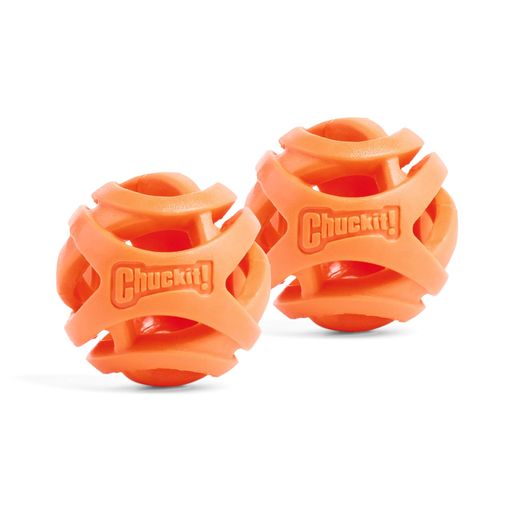 Chuckit (チャキット)のランチャーとご利用いただくとより楽しく遊んでいただけます。 通常のボールと違い、通気性のあるデザインです。そのため、犬が咥えながら走っても、しっかりと呼吸ができ、苦しくなりにくいボールです。丈夫な天然ゴムで弾...