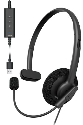 WEB会議やビデオ通話、オンラインゲームでの音声チャットに。デュアルマイクノイズリダクションシステムにより、周囲の雑音を抑制し、クリアに音声を伝えるオーバーヘッド型(片耳)のUSB有線ヘッドセットです。 オフィスや自宅からWEB会議に参加す...