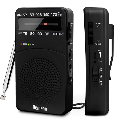 ポータブルデザイン:小さいコンパクトラジオ(69x120x30mm)、iPhone7のサイズに近く、重さたった119g(バッテリーなしで)です。さらに重要なのは、バッククリップとランヤードのおかげで、J-166はポケットにクリップしたりして...