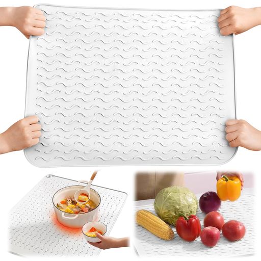 💒【食品級シリコン+安全安心​】食品級シリコン素材を使用し、環境に優しく異臭がなく、直接食物に接触できます。果物や野菜を洗った後直接置くのも安心です。抗菌ペプチドTi技術を搭載し、抗菌率99%で、効果的に臭いを除去し細菌を滅...