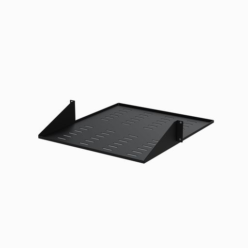 [汎用タイプ棚板] 19インチ型サーバーラック各種で使える2ポストラック棚板。支柱の奥行きに合わせて調整可能 [熱を逃す設計] 19インチラックに内部奥行き20インチの大容量中央マウント収納棚を追加。大型ネットワーク装置の動作熱がこもらない...