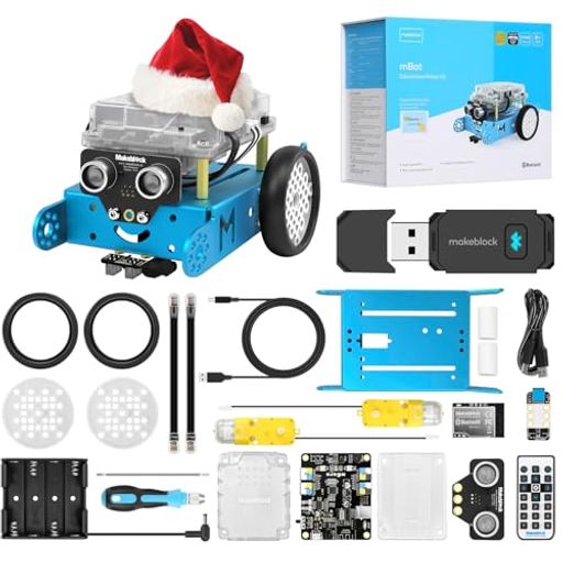 【子ども 電動ロボット おもちゃ】電子工学、ロボット工学、プログラミングを楽しく学習できるように設計されたmBotロボットキットは、優れた教育用ロボット玩具です。 ゼロから、8 歳から 12 歳の子供向けの STEM プロジェクトは、子供た...