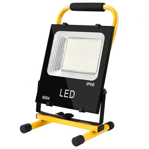 【超高輝度】156個高輝度50Wハイパワー2835LEDチップを搭載して、全光束7500ルーメン、非常に明るく、発光色:昼光色(5500K) 、夜間で使ったら輝度は十分です。スタンド部は360°回転できます。 【2段階の明るさ・放熱設計】本...