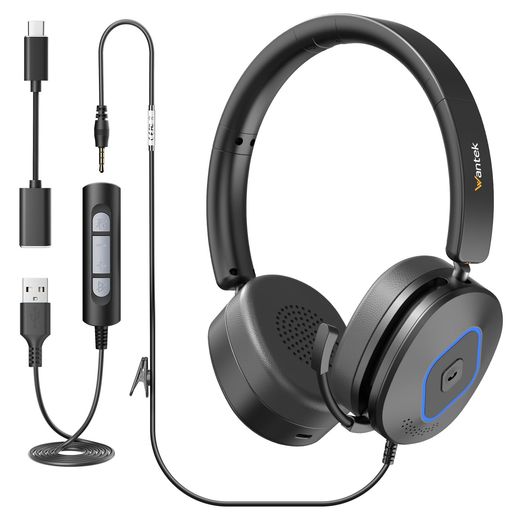 ビジネス 【3Ways広範な互換性:USB/Type-C/3.5mm対応】最新のスマホやタブレットで主流のType-C、PCのUSBポート、そして汎用性の高い3.5mmジャックの3種類に対応。付属のアダプタを切り替えるだけで、Windows...