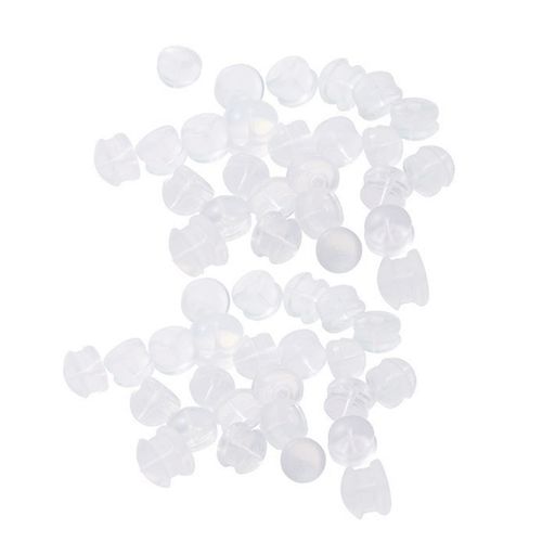サイズ:約5mmx6mm入数:60個入り色:透明。 素材:高品質シリコン採用金属アレルギーの方も安心のピアスパーツ。 良いデザイン:ダブルロックなので、しっかりと固定されてピアスを留めておけるのはもちろん、着脱が簡単です。凹凸設計で、簡単に...