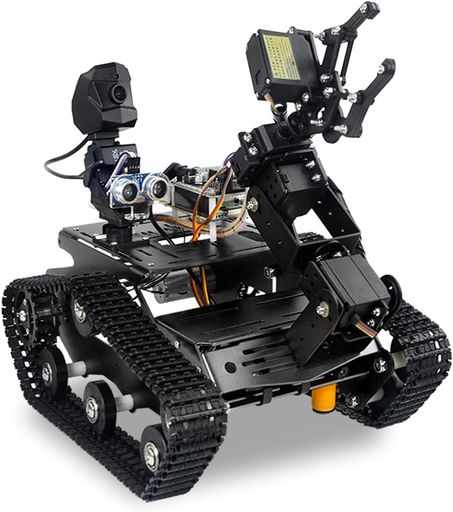 プログラマブル STEM ロボット キット: TH スマート WiFi ロボットは、コーディングの初心者と専門家向けに設計されており、ロボット工学、電子工学、プログラミングの学習に最適です。 Bluetooth接続やリアルタイム映像伝送など...