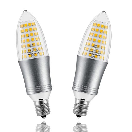10W E17 LED電球 -- 口金:E17 ●定格消費電力:10W(100W形相当)● 全光束:1000LM ●発光角度:約320°全方向広配光●定格電圧:AC100-130V 50/60Hz ●色温度:電球色 ●平均演色評価数CRI:...