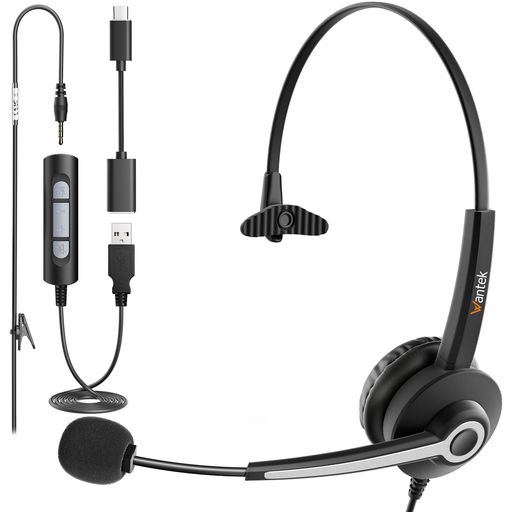 【ノイズキャンセリング、明瞭な通話】-プロノイズキャンセリングマイク付きUSBヘッドセットは、自然な聞き取りを可能にする優れた音質、周りの騒音を低減するノイズキャンセリングマイク、聴覚をより良く保護します。 【人間工学設計】-ヘッドセットの...