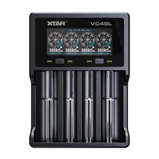 【多種類充電池対応】リチウムイオン電池/ニッケル水素電池/ニカド電池を同時に対応できます。3.6V/3.7Vリチウムイオン電池14500/ 14650/ 16340 / 17335/17500 / 17670/ 18350/ 18490 /...