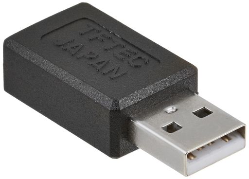 端子 : USB miniB(メス) 右向き矢印 USB A(オス)