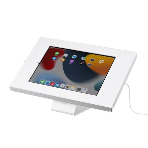 iPadに対応したスタンド付きスチール製のケースです。※12.9インチiPad以外の全ての機種に対応しています。 スタンドを壁面に取り付けることができます。 スタンドに着けたままの状態で90°回転し、縦横どちらでも使用ですることができます。...