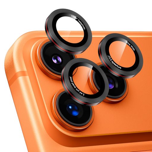 【対応機種】iPhone 17 Pro/17 Pro Max専用レンズカバー。本物のカメラレンズに着想を得た赤いリングストリップが、iPhone に洗練されたテクノロジーの美しさをプラスします。 【保護力抜群・耐衝撃・飛散防止】いiPhon...