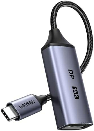 商品の特徴・16K 高解像度?DisplayPort 2.1：UGREEN の USB-C → DisplayPort 2.1 変換アダプターは、最新の DisplayPort 2.1 規格に準拠し、最大 16K@60Hz の高解像度出力に...