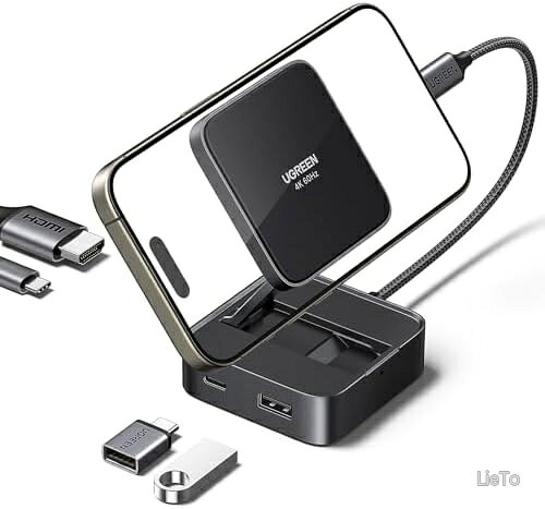 商品の特徴・強力な磁気設計: UGREEN Revodok磁気ハブは、9 Nの強力な磁力を使用して、携帯電話を安定させます。iPhone 17/16 にしっかりと取り付けられます。磁気機能と磁気携帯ケースを組み合わせて使用することで、最適な...