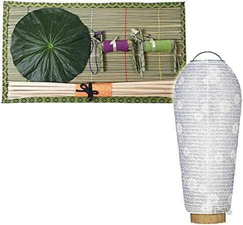 商品の特徴・セット内容：初盆用ミニ盆提灯 1点／心まちセットB （真菰（まこも)・麻がら（おがら)・ハスの葉・心まち牛馬)／京仏壇はやしオリジナルミニクロス・コンパクトな初盆用ミニ盆提灯 小珠(白紋天)と心まちセットB（小)をセットにしまし...