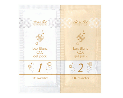 クリアビー ルクスブラン CO2パック 30g 3回分 スパチュラ付き2種類のジェルを混ぜ合わせるタイプの炭酸パック独自処方のジェルがきめ細かな泡へ変化し、もっちり泡が炭酸ガスをしっかりキープ。肌の酸素量を上げて血行を促進させ、美容成分が効...