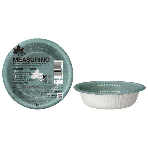 商品名 サンナップ FM× ペーパーボウル ロゴスパーク 280mL 10枚 内容量 10枚 商品説明 ●内面に簡易目盛りを施しアウトドアでも便利に使えます。●片手でしっかり持てる小さ目シェラカップサイズ。●FSC認証紙を使用しています。※...