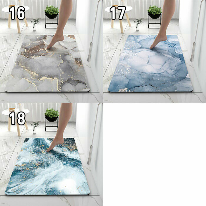 商品情報内容物:マット 一枚サイズ:40x60cm、45x70cm、50x80cm、60x90cm、80x120cm厚み:0.5cmカラー :画像通り生産国:中国製踏んだ瞬間から乾く!カビや嫌な匂いが発生しにくい。影干ししておくだけで、カビ...