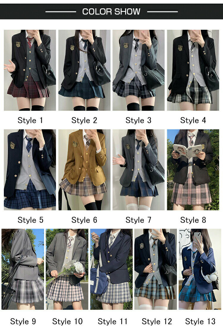商品情報商品名スクール 制服 6点セット 学生服 女の子 入学式 卒業式 成人式 中学生 高校生 jk制服 女子高生 発表会 学園祭 結婚式 お受験 文化祭 コスプレ フォーマル素材ポリエステルカラーstyle1|style2|style3...